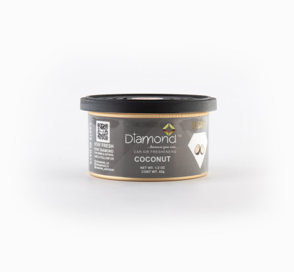 Organic Tin Coconut Car Air Freshener – Diamond Car Air Fresheners